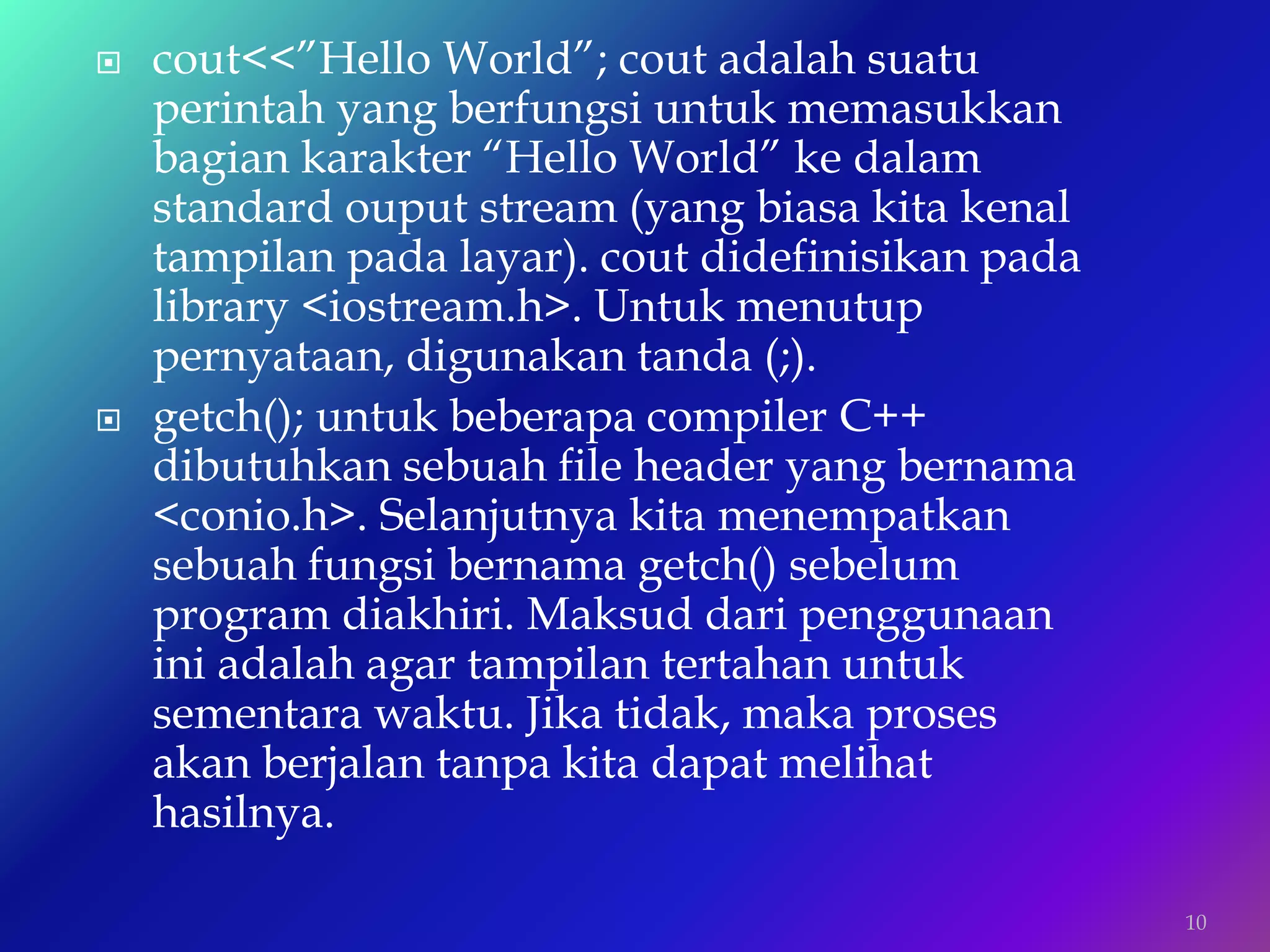 Struktur dasar input dan output aritmatika | PPTX