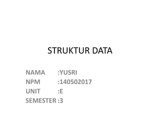 Struktur data | PPT