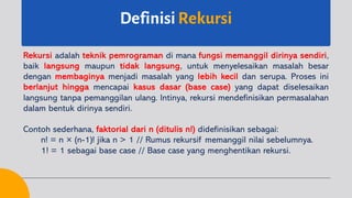 Struktur Data - 9 Rekursi | PDF