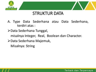 Pertemuan 1 Data dan Struktur Data | PDF