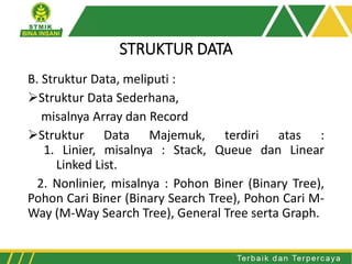 Pertemuan 1 Data dan Struktur Data | PDF