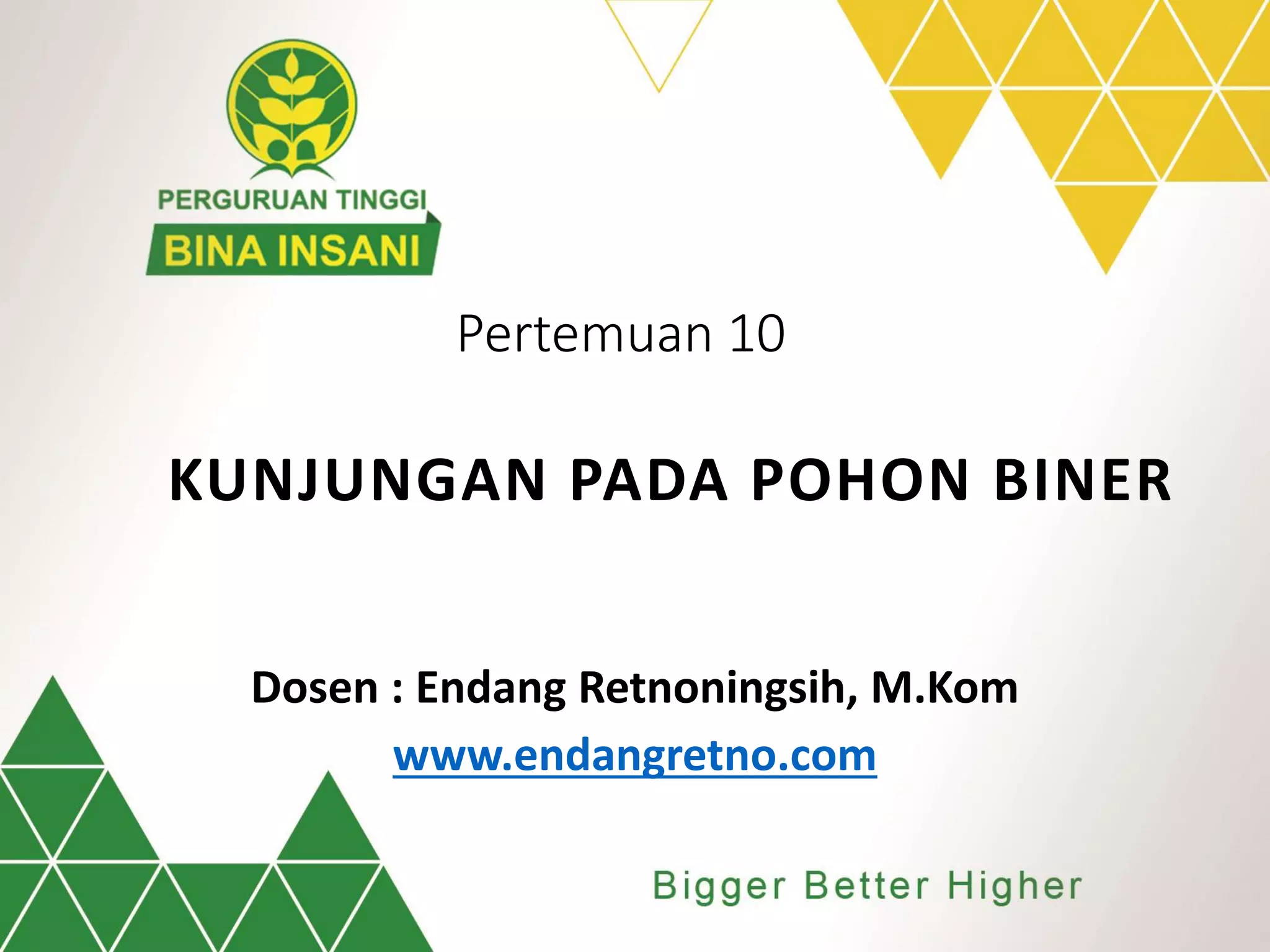 Pertemuan 10 Kunjungan Pada Pohon Biner | PDF