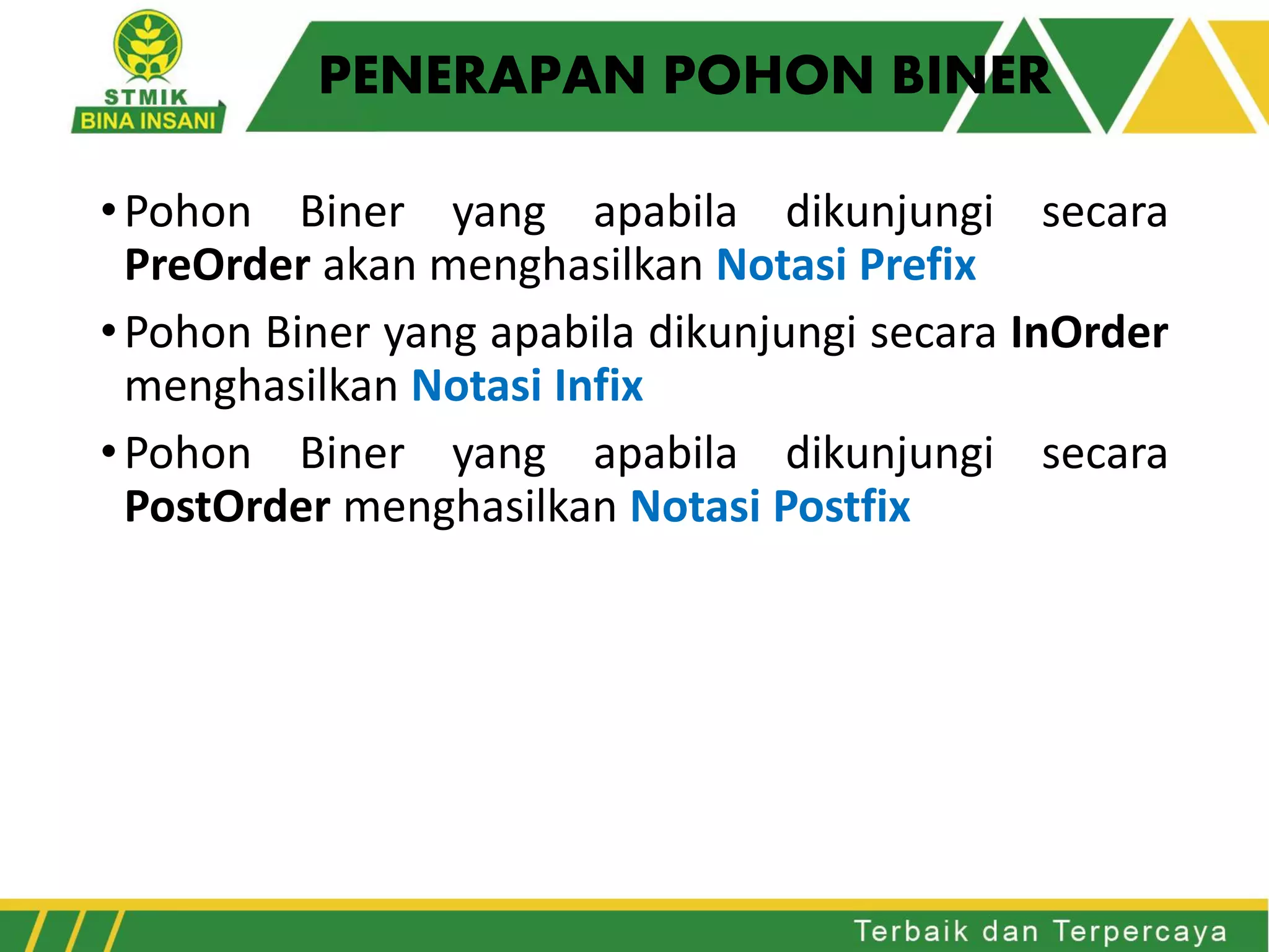 Pertemuan 10 Kunjungan Pada Pohon Biner | PDF