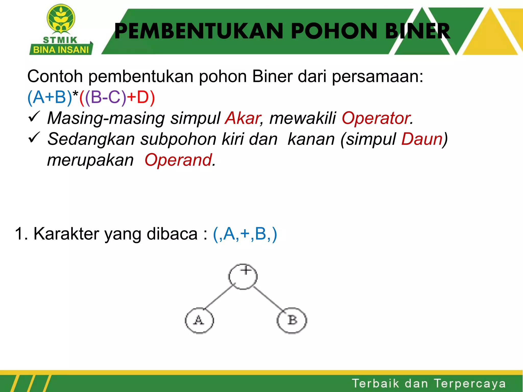 Pertemuan 10 Kunjungan Pada Pohon Biner | PDF