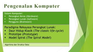 Struktur data pertemuan 1 & 2 | PPTX