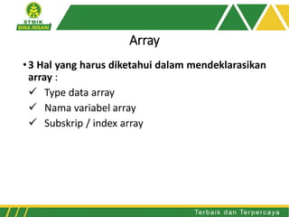 Pertemuan 2 Struktur Pada Data | PDF