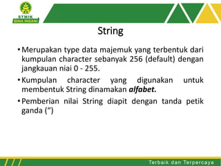 Pertemuan 2 Struktur Pada Data | PDF