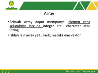 Pertemuan 2 Struktur Pada Data | PDF