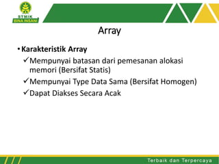 Pertemuan 2 Struktur Pada Data | PDF