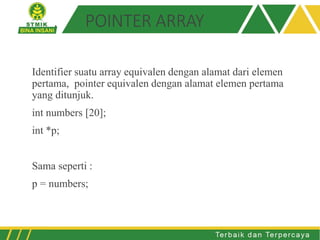 Pertemuan 4 Pointer Pada C++ | PPT