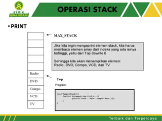Pertemuan 5 Stack atau Tumpukan | PDF