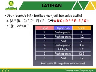Pertemuan 5 Stack atau Tumpukan | PDF