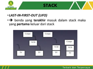 Pertemuan 5 Stack atau Tumpukan | PDF