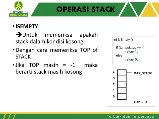 Pertemuan 5 Stack atau Tumpukan | PDF