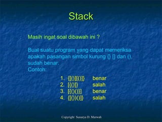 Struktur data 03 (stack) | PPT