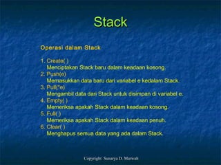 Struktur data 03 (stack) | PPT