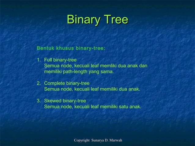 Struktur data 04 (binary tree) | PPT