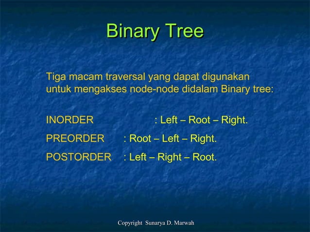 Struktur data 04 (binary tree) | PPT