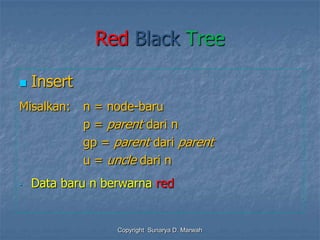 Struktur data 06 (red black tree) | PPTX