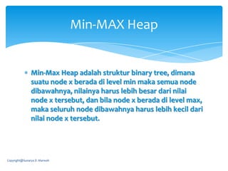 Struktur data 10 (min max heap) | PPTX