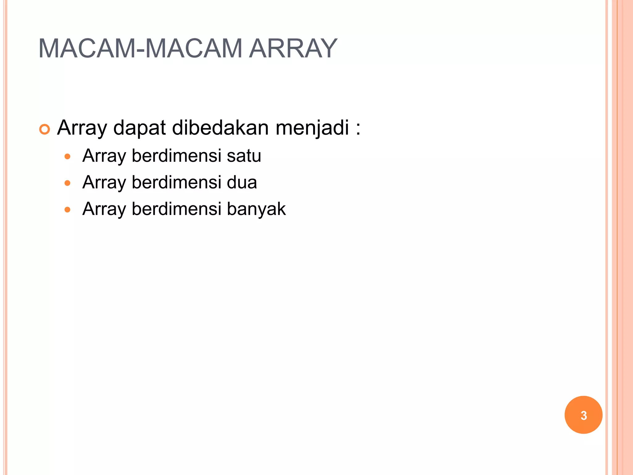 Materi : Struktur Data (2 Array) | PPTX