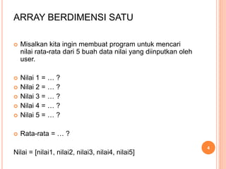 Materi : Struktur Data (2 Array) | PPTX