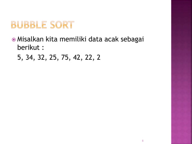 Materi : Struktur Data (3 Sort) | PPTX