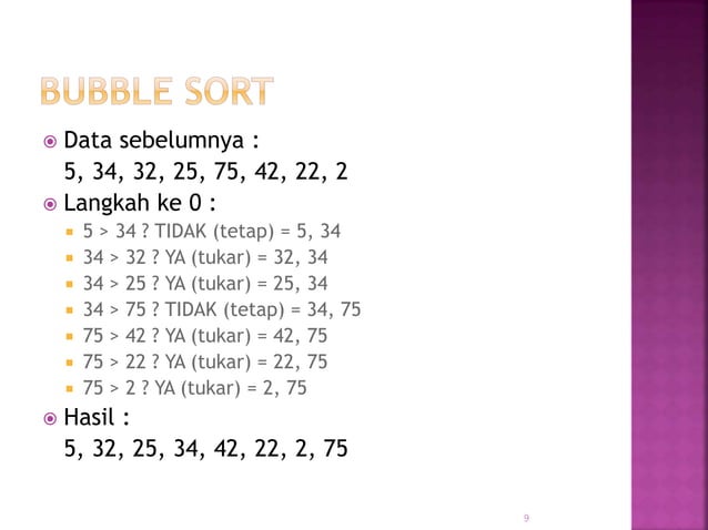Materi : Struktur Data (3 Sort) | PPTX