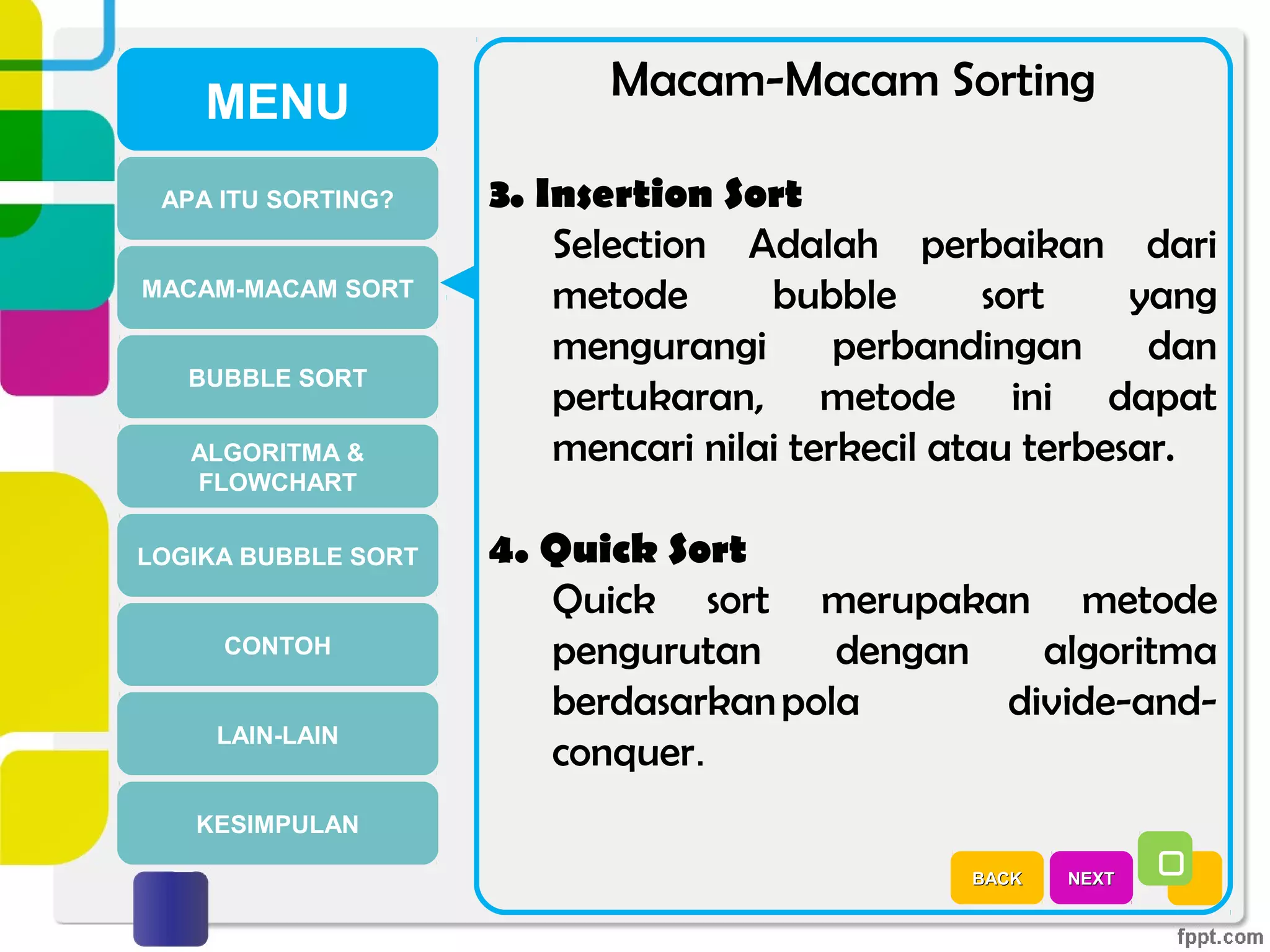 Struktur data (bubble sort) | PPT