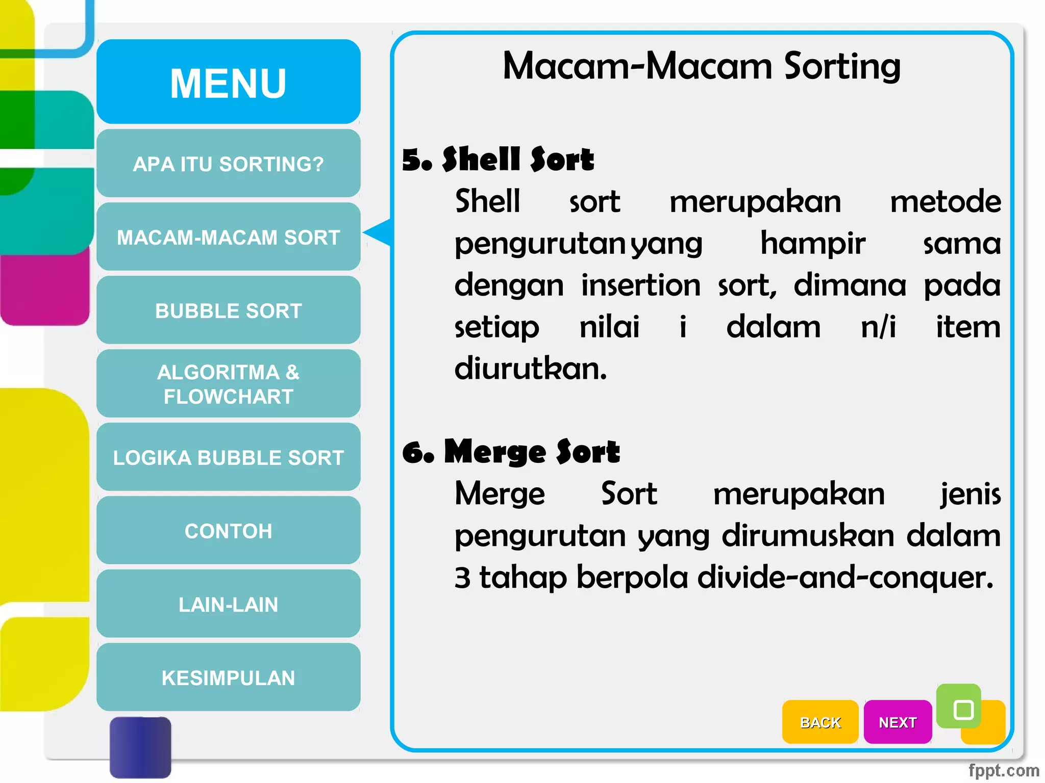 Struktur data (bubble sort) | PPT