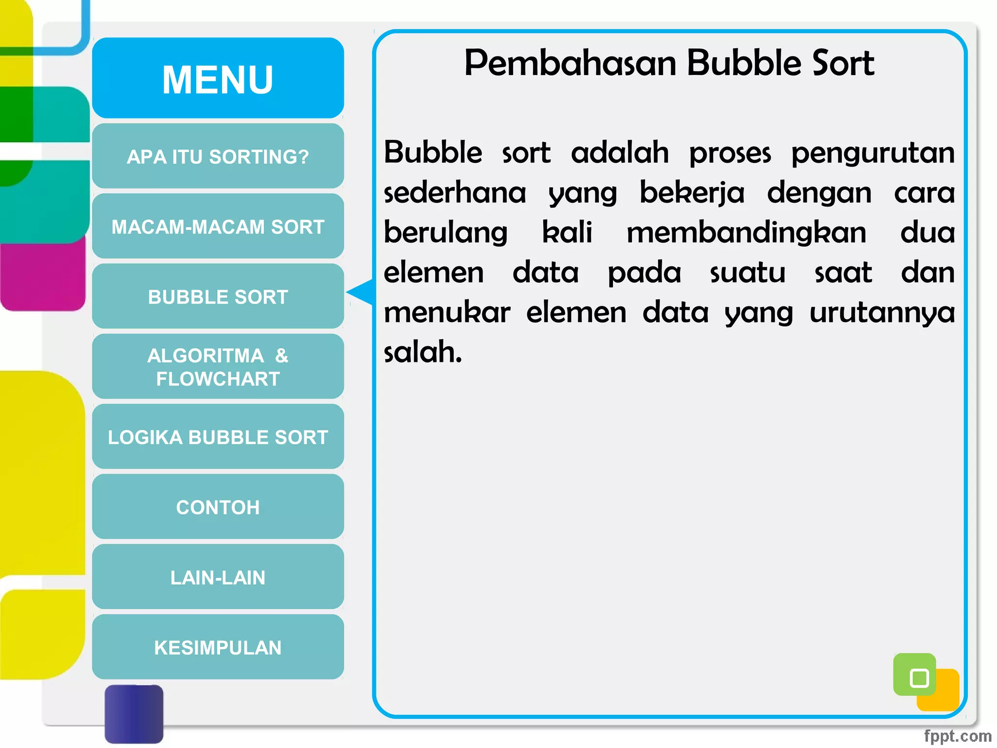 Struktur data (bubble sort) | PPT