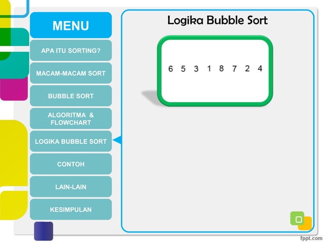 Struktur data (bubble sort) | PPT
