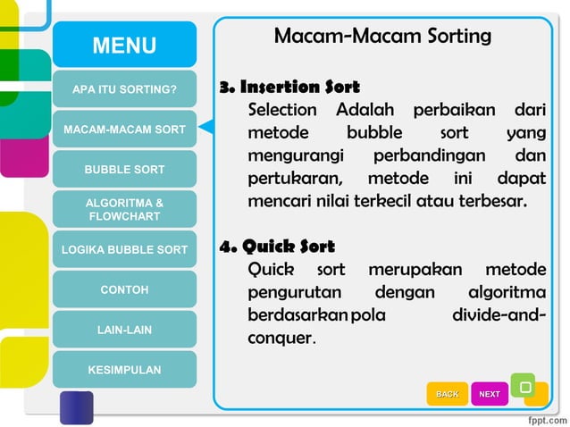 Struktur data (bubble sort) | PPT