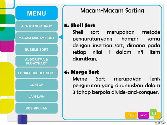 Struktur data (bubble sort) | PPT