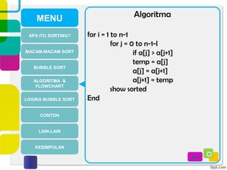 Struktur data (bubble sort) | PPT