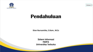 Struktur Data Inisiasi 1 Mata Kuliah Strukture Data | PPTX