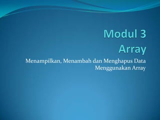 Struktur data modul_3 | PPTX