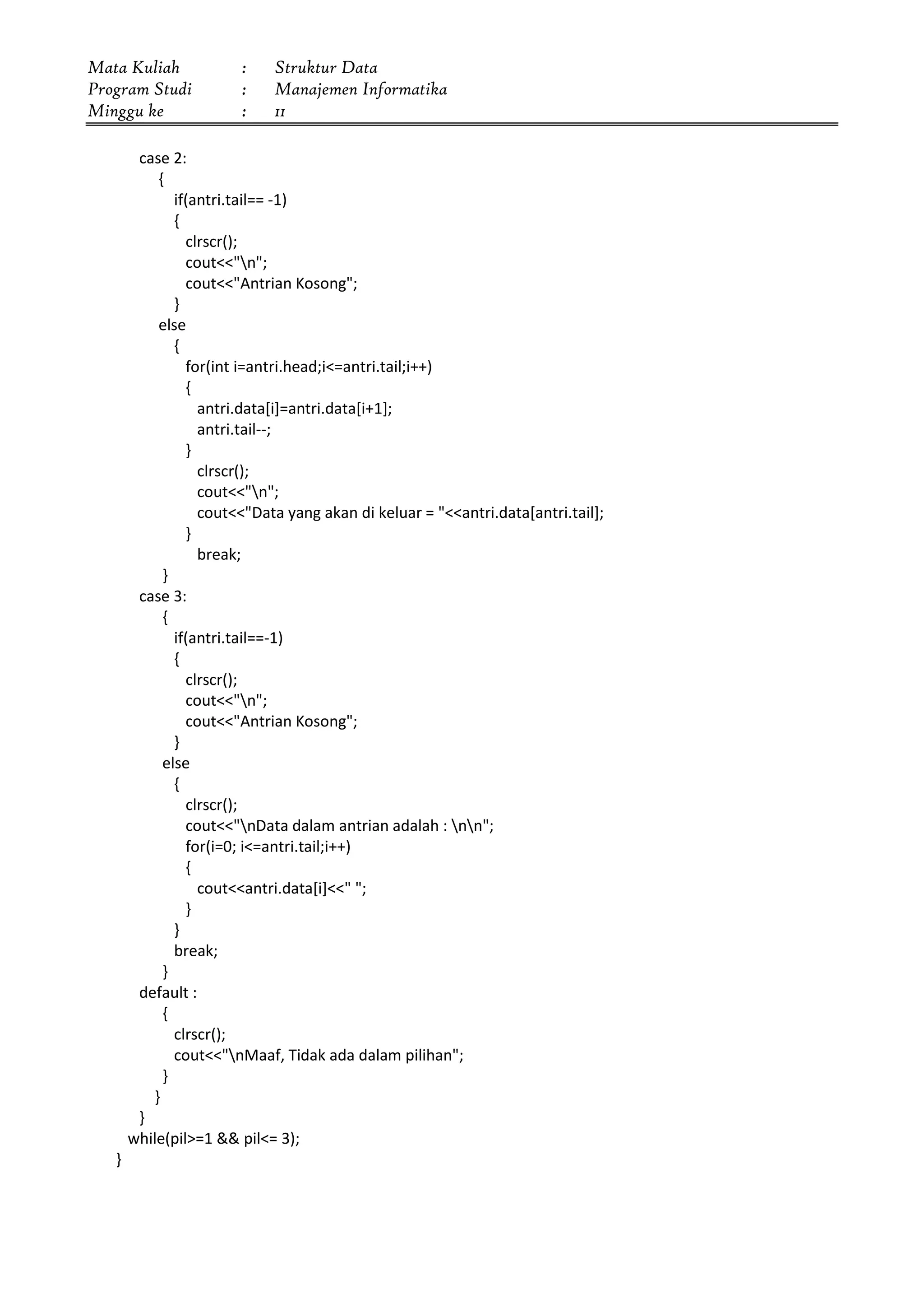 Struktur data pertemuan 11 | PDF