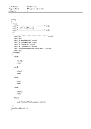 Struktur data pertemuan 11 | PDF