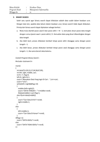 Struktur data pertemuan 12 | PDF