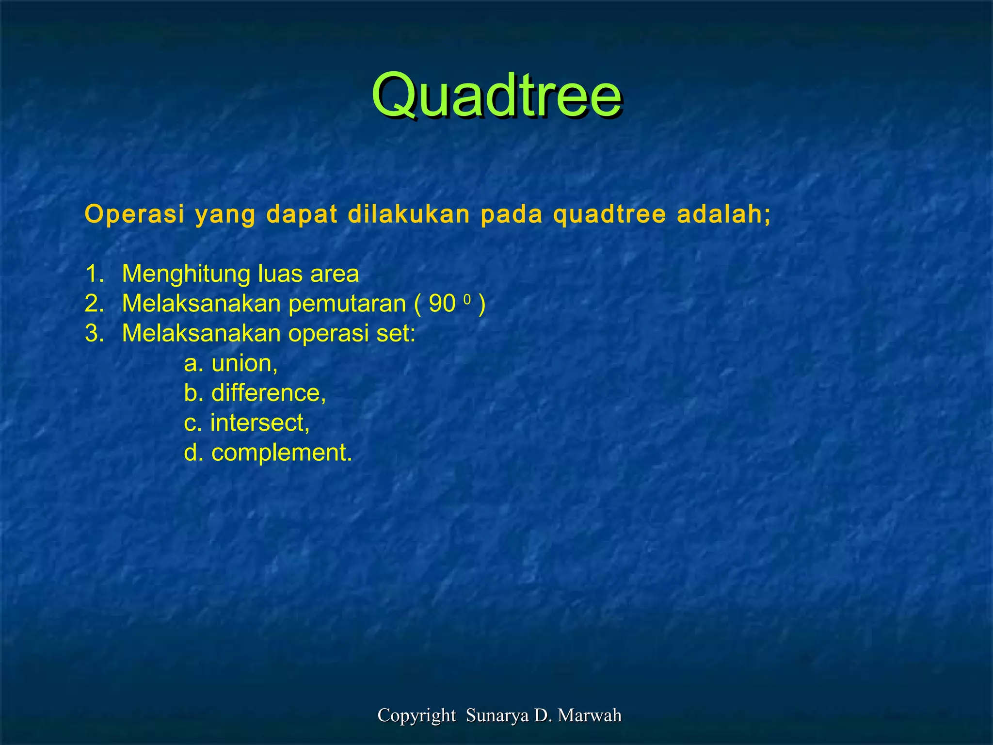 Struktur dataquadtree | PPT