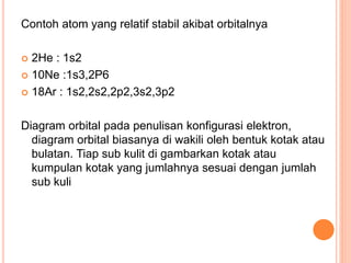 Struktur elektron atom polielektron | PPTX