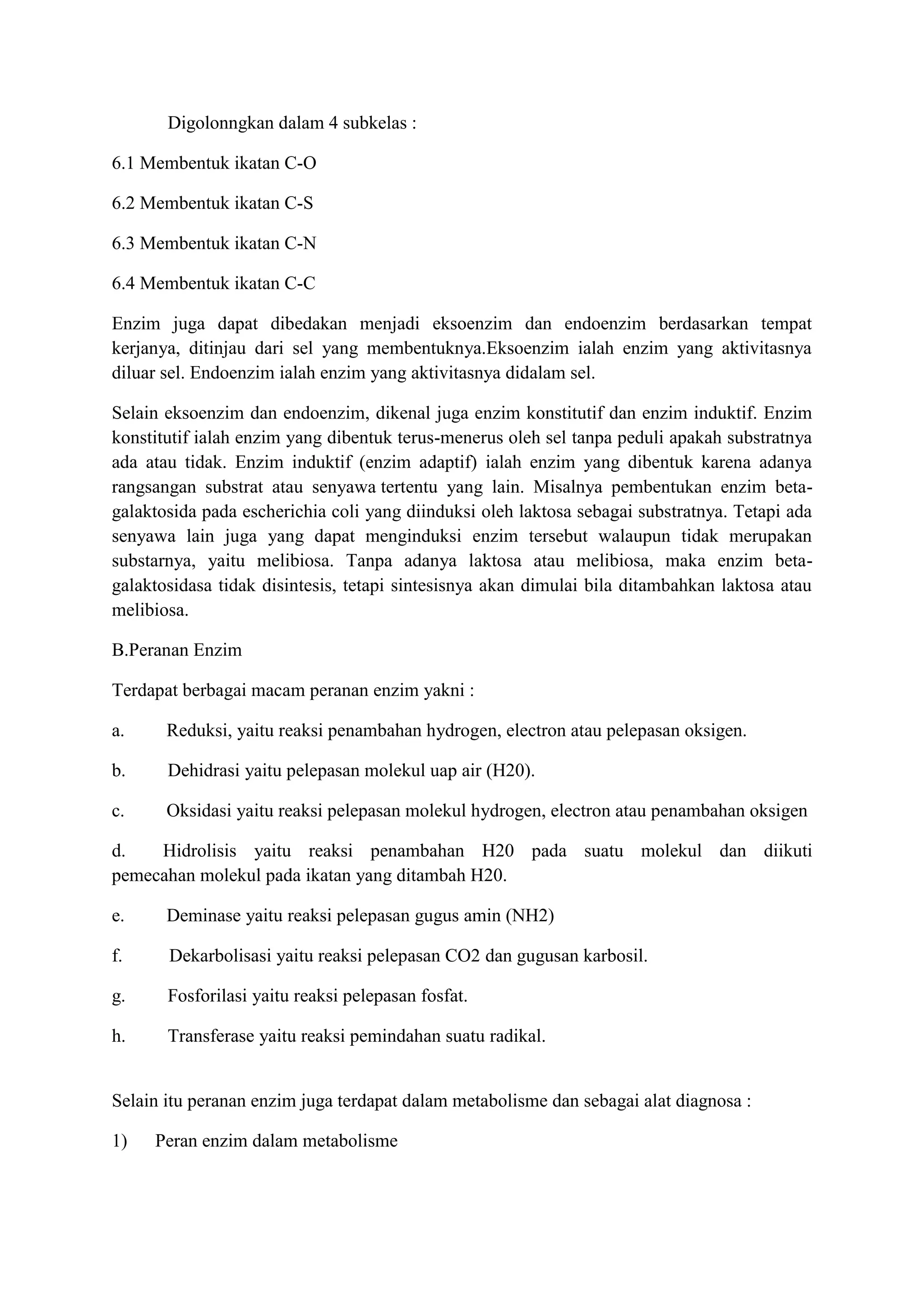 Struktur enzim | DOCX