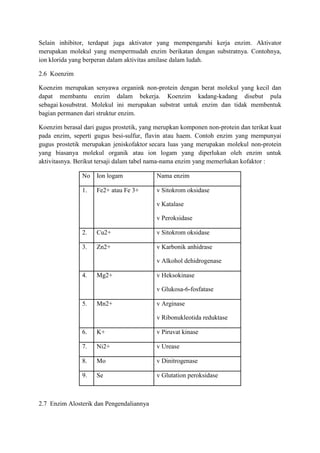 Struktur enzim | DOCX