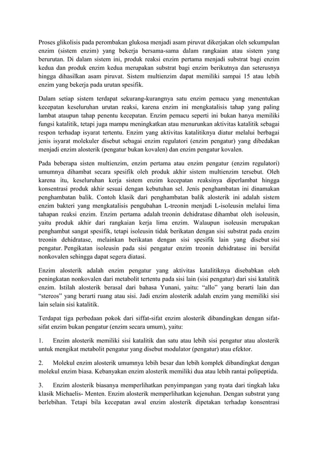 Struktur enzim | PDF