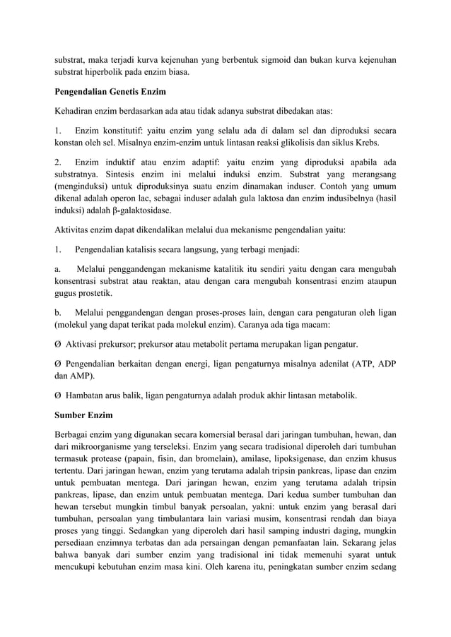 Struktur enzim | PDF