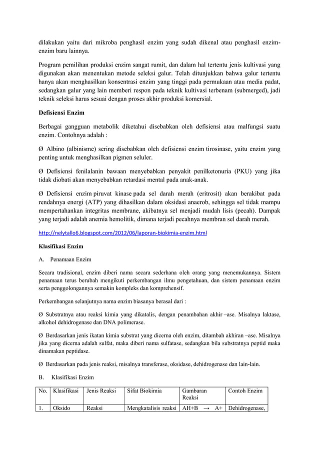 Struktur enzim | PDF