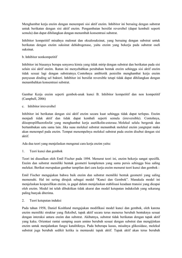 Struktur enzim | PDF