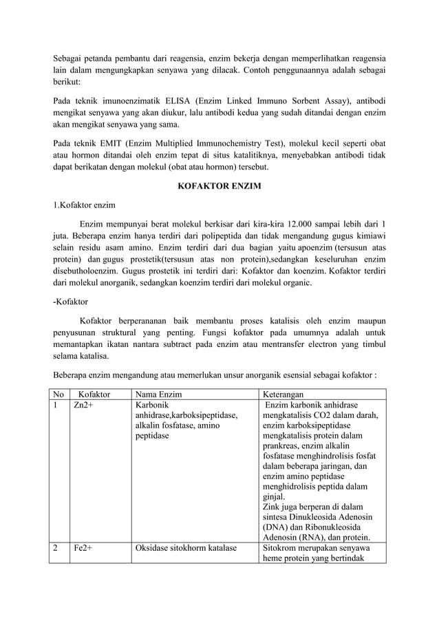 Struktur enzim | PDF