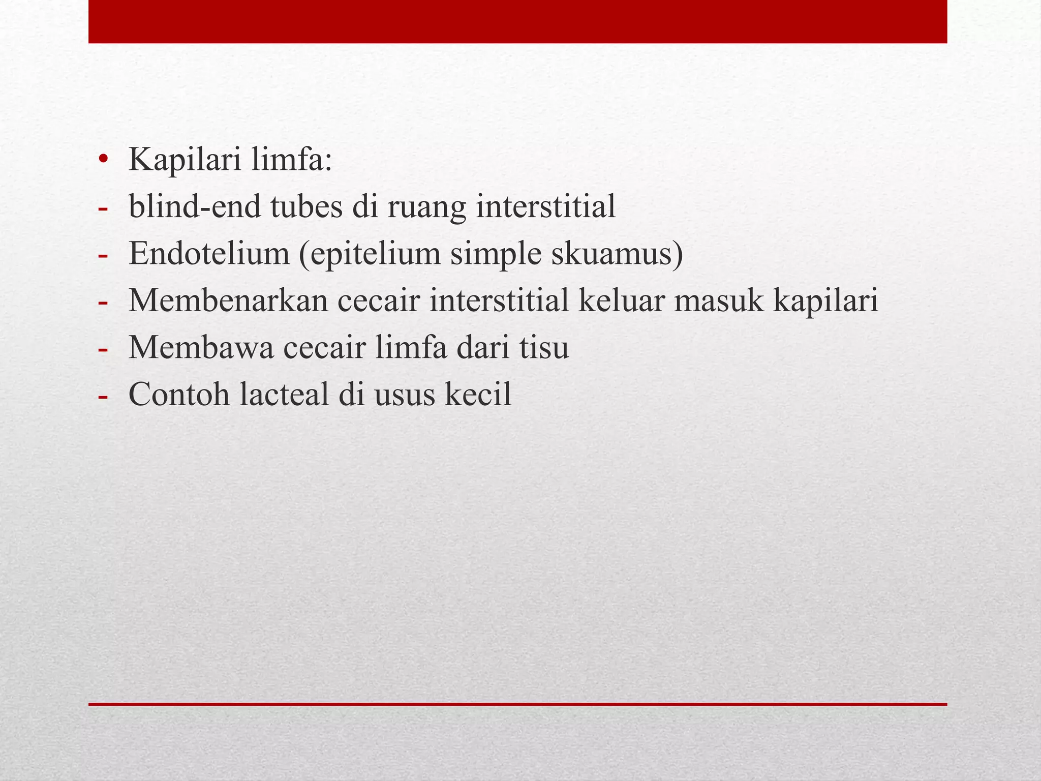 STRUKTUR & FUNGSI - SISTEM LIMFATIKA | PPT